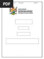 Mathematics GR 8 Project Term 3 | PDF | Area | Rectangle