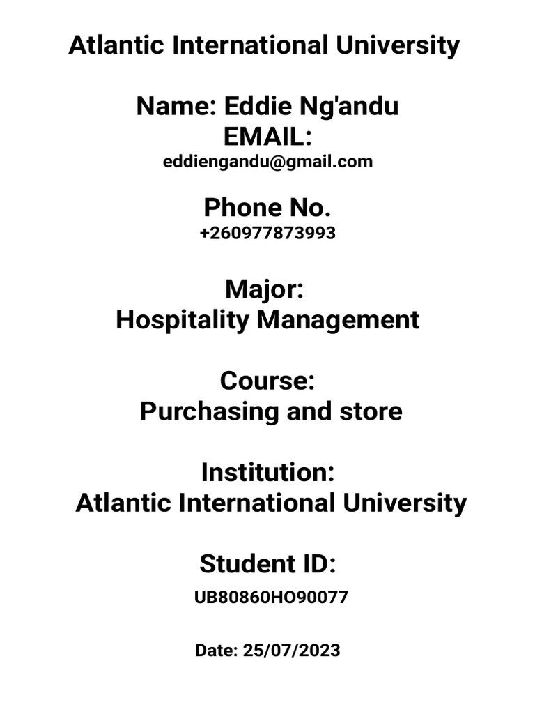 Purchasing & Store Management Guide | PDF | Retail | Inventory