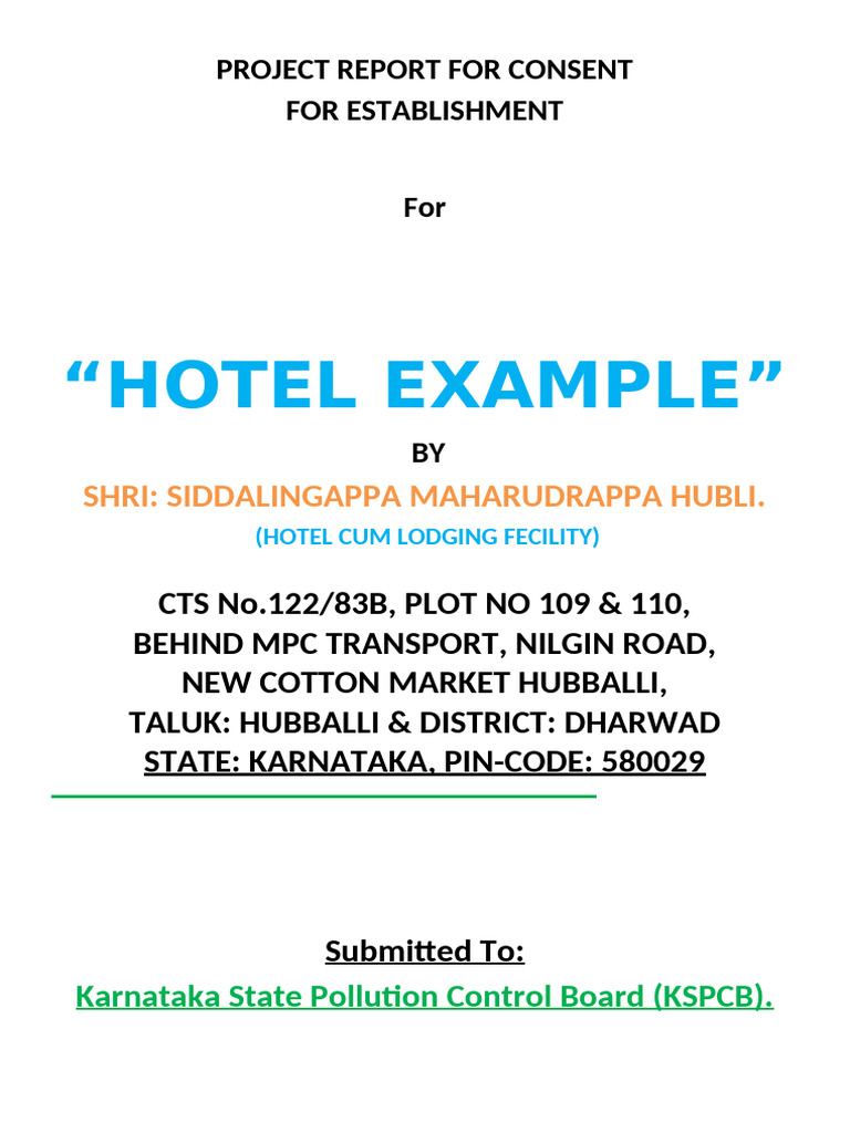 Hotel Example Hbl.13.10.24 | PDF