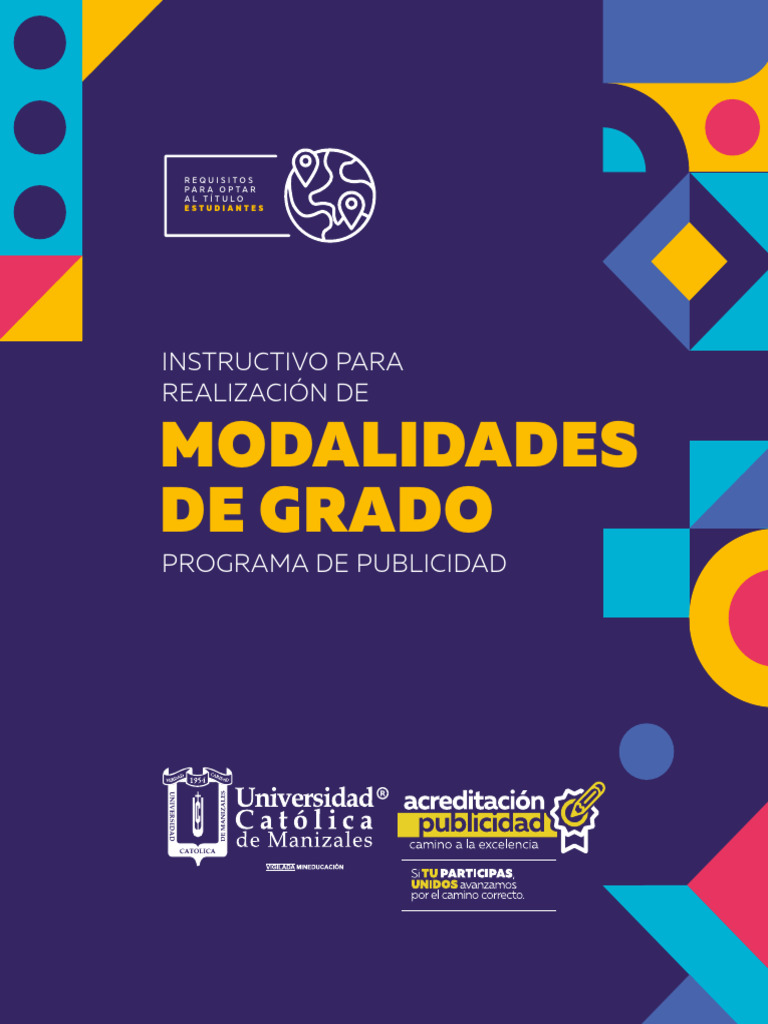 Instructivo Modalidades Grado 2023 | PDF | Iniciativa empresarial | Innovación