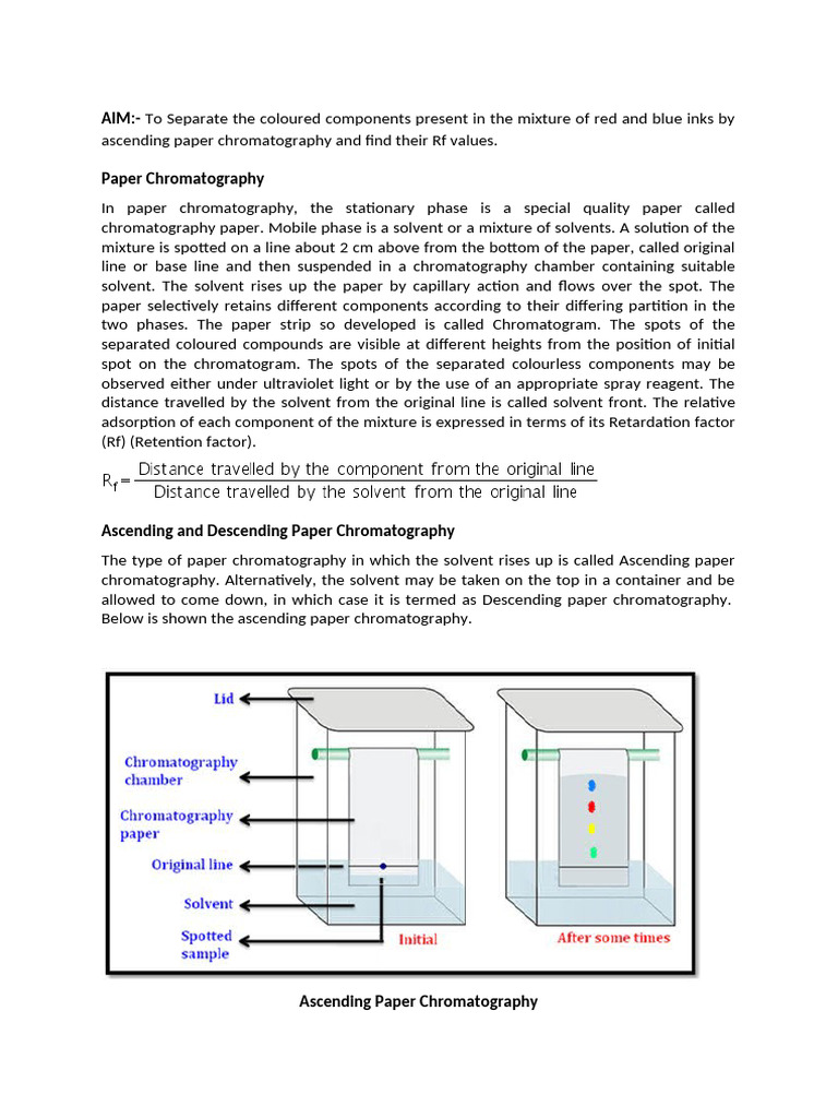 Class 12 Chemistry Chromatography 2023-24 | PDF | Chromatography ...