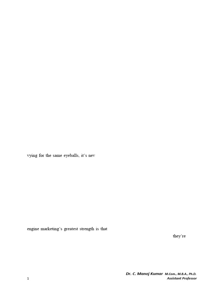 Dm Unit Iv Pdf Search Engine Marketing Advertising