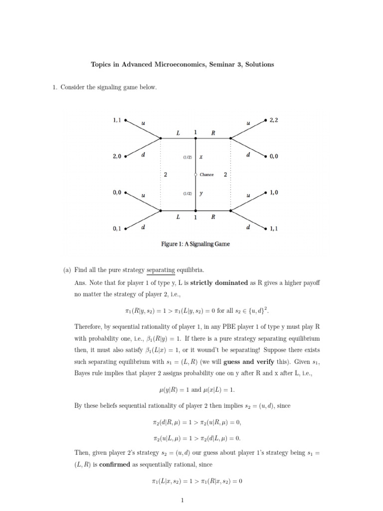 Seminar 3 Micro - Solutions | PDF | Economics Of Uncertainty | Systems ...
