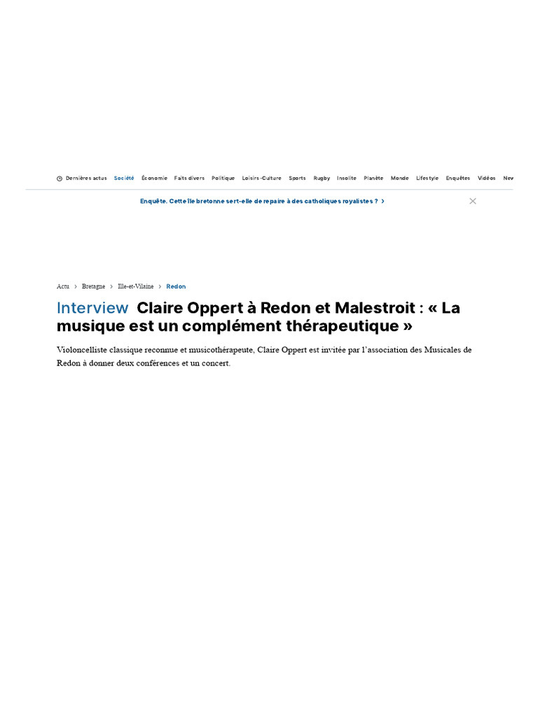 Entrevista. Claire Oppert em Redon e Malestroit - A Música É Um ...
