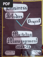 Project Work Class 12 BST New | PDF | Warehouse | Marketing
