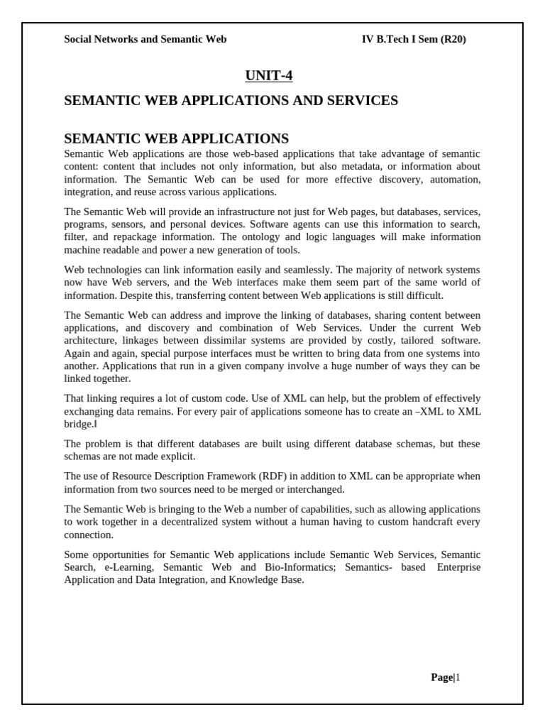 unit-4 SNSW | PDF | Semantic Web | Web Service