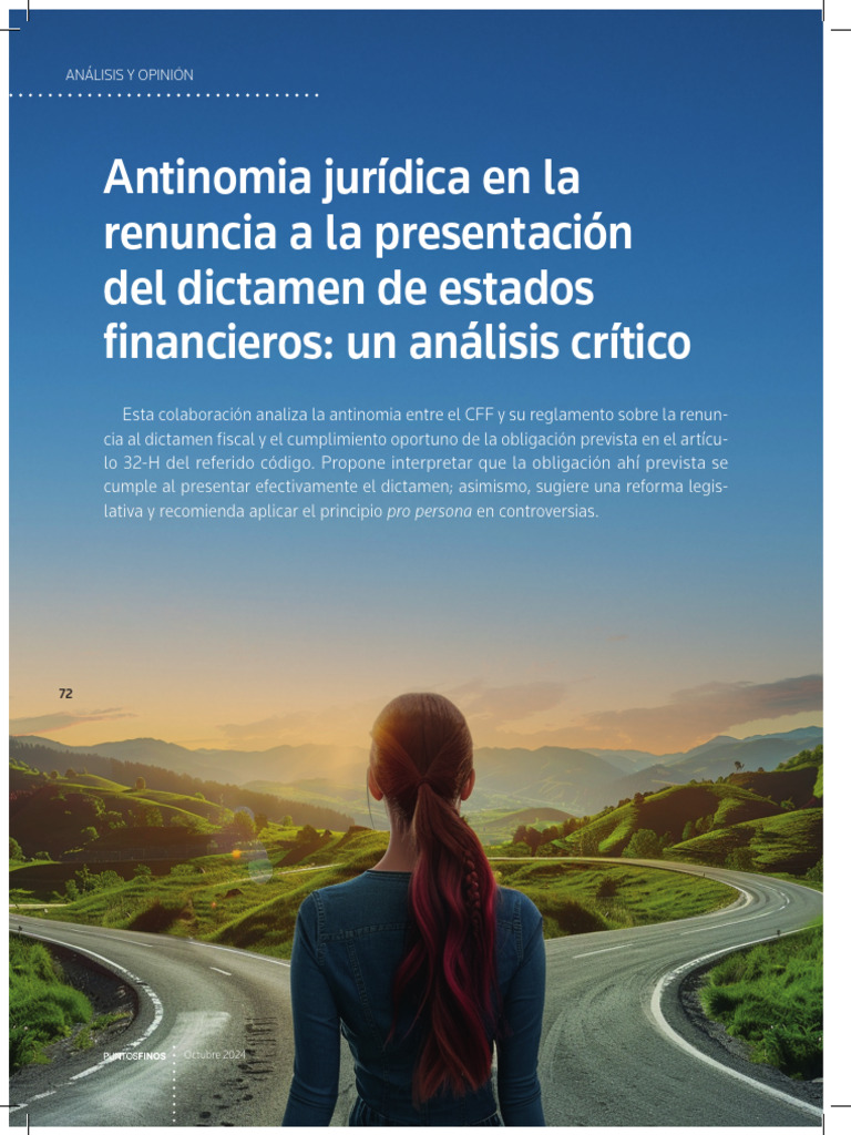 Antinomia Jurídica - Análisis Crítico Artículo 32-H Del CFF | PDF ...