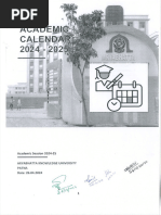 MUJ Academic Calendar 2024-25 | PDF | Academic Term | Academia