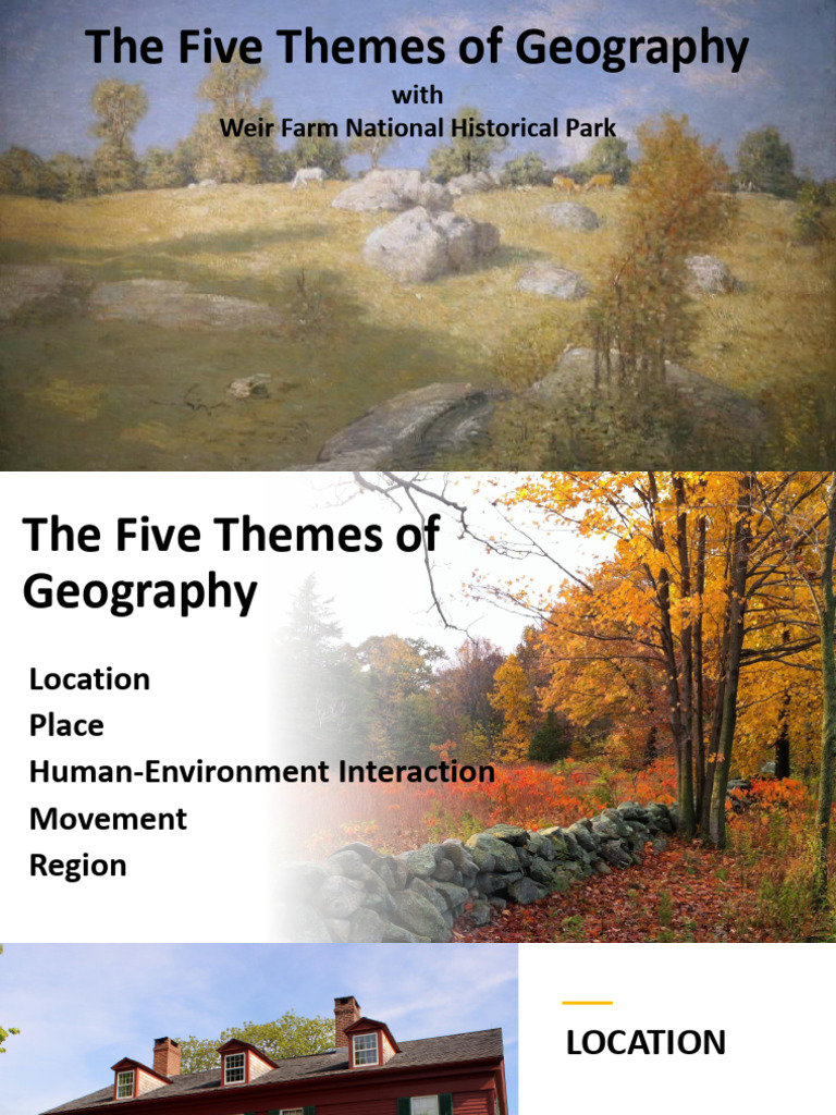 The Five Themes of Geography Powerpoint | PDF | Travel | Art