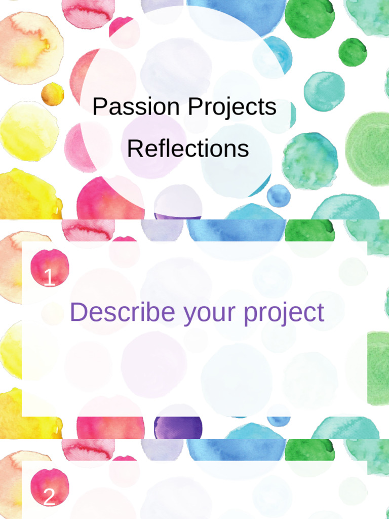 Passion Projects Reflections | PDF