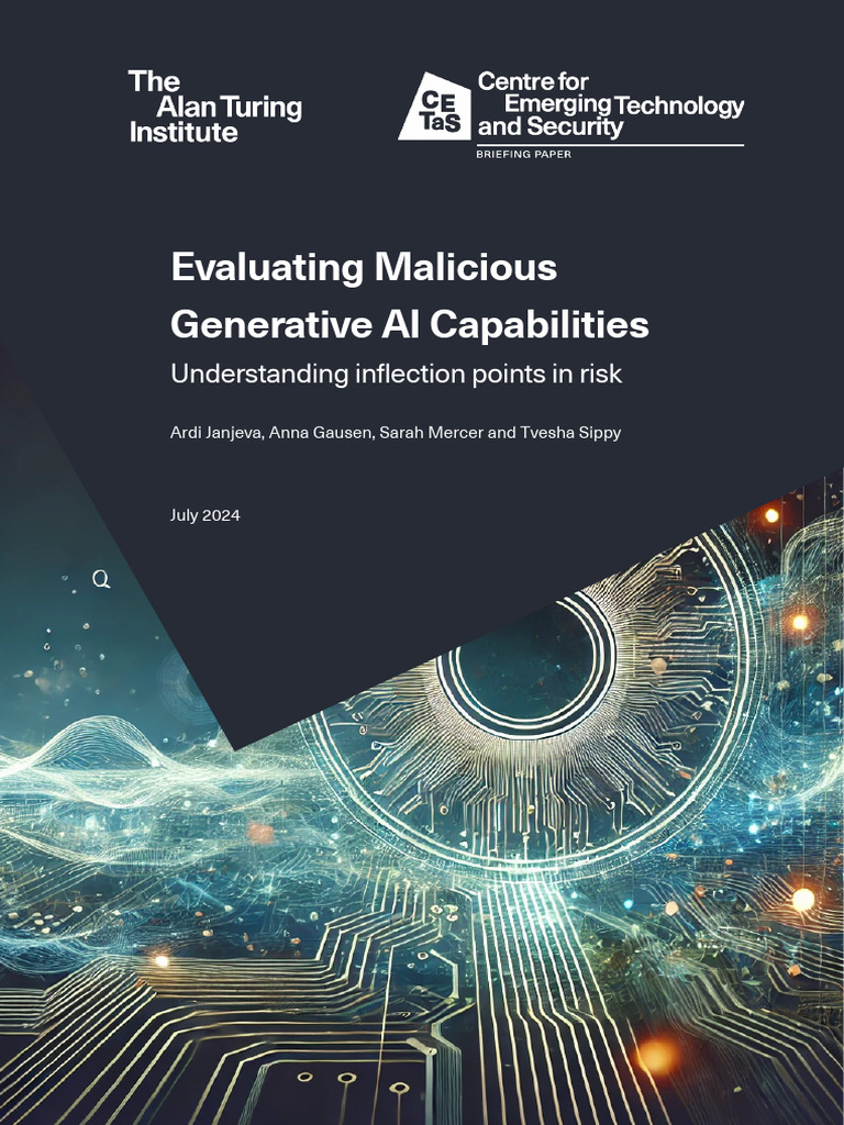 Evaluating Malicious Generative AI Capabilities 1730000831 | PDF | Artificial Intelligence ...
