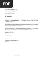 Employee Re-Designation Letter Template | PDF | Finance & Money Management