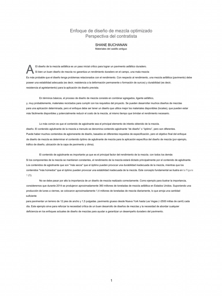Optimized Mix Design Approach (ESPAÑOL) | PDF | Diseño | Evaluación