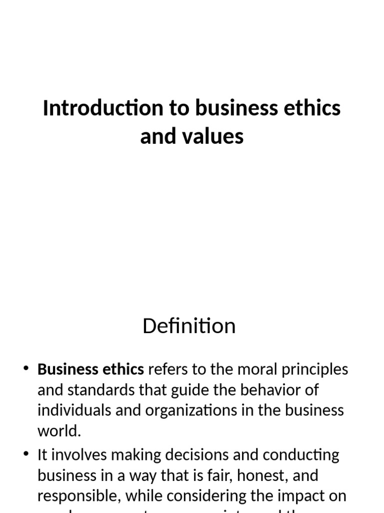 Understanding Business Ethics and Values | PDF | Business Ethics | Morality