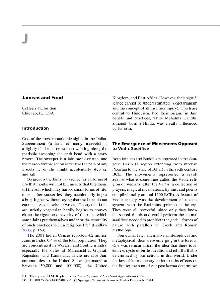 Jainism's Influence on Food Ethics | PDF | Ahimsa