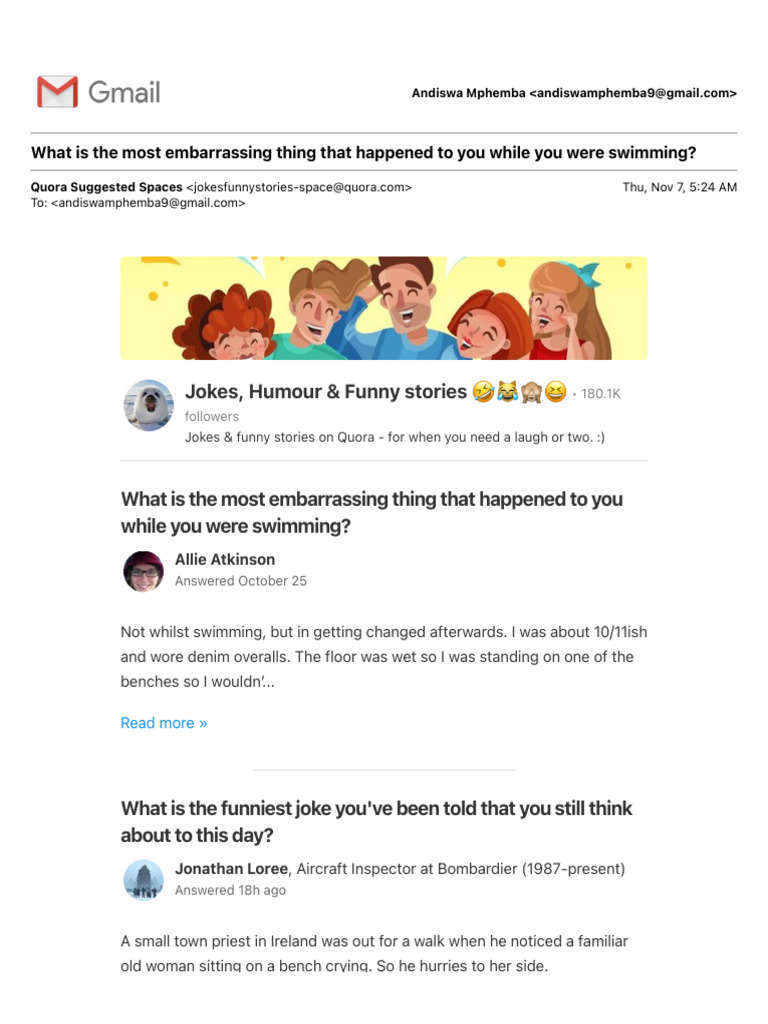 What Is The Most Embarrassing Thing That Happened To You While You Were ...