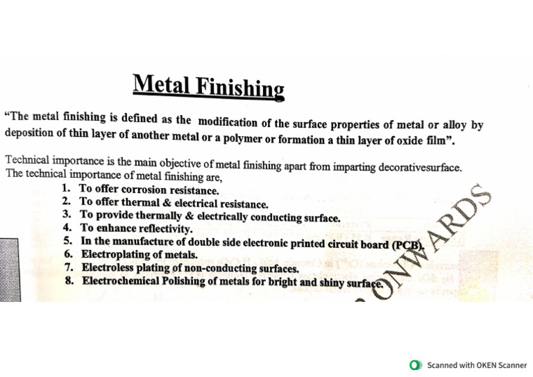 Metal Finishing | PDF