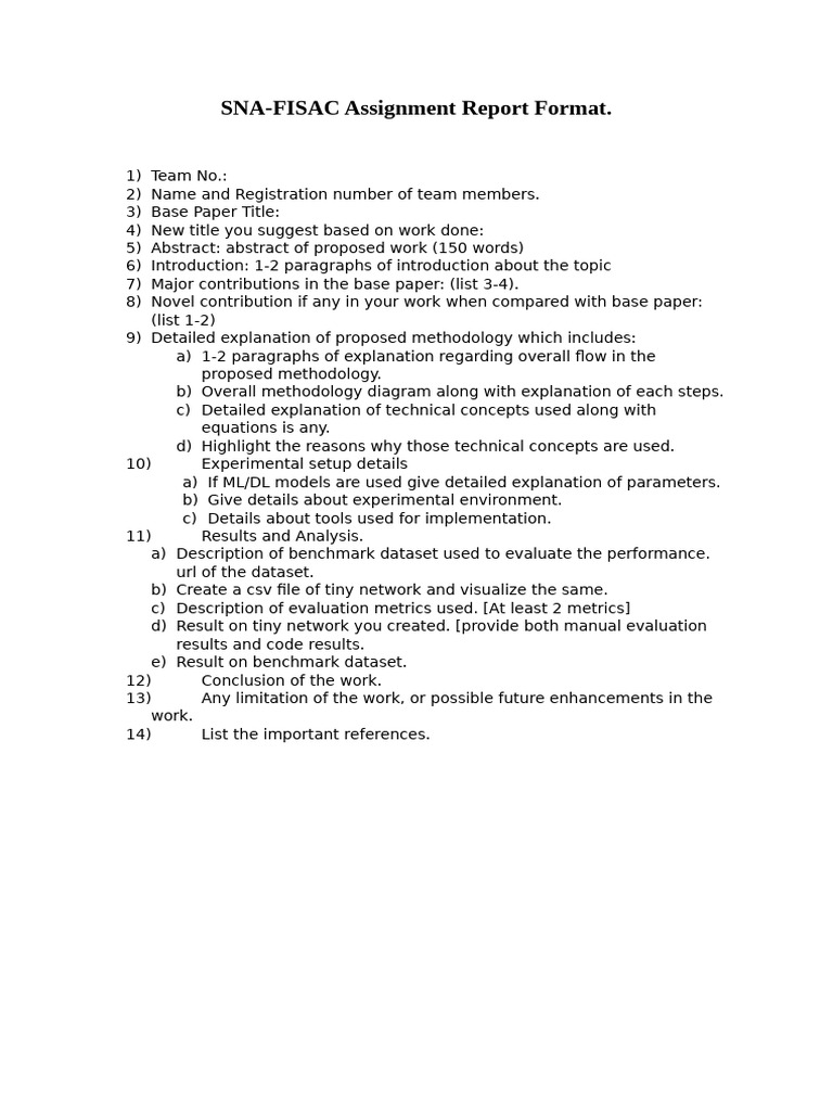 FISAC-report - SNA-2024 1 | PDF