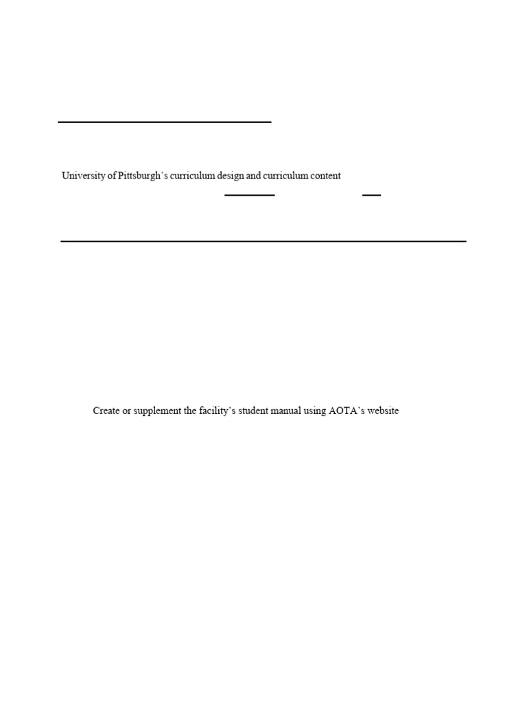 Level II Fieldwork Assignment Examples - 7!23!18 | PDF | Occupational Therapy | Health Care