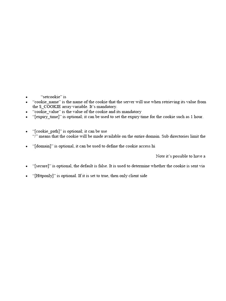 Unit 5 Php Cookie Session Pdf Cookie Php