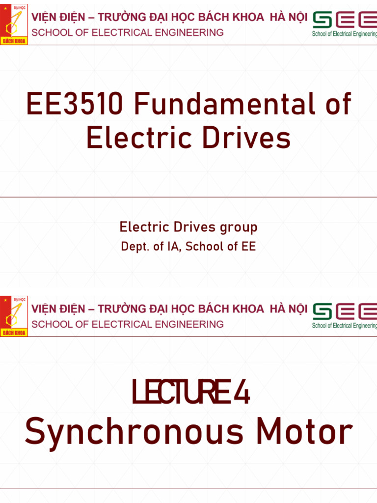 Class_4_Synchronous_Motor | PDF | Electric Motor | Machines