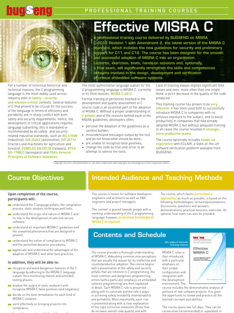 Effective MISRA C | PDF | Software Engineering | Computing