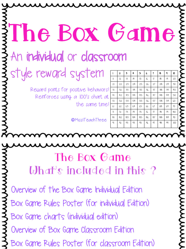 The Box Game Classroom Management System | PDF