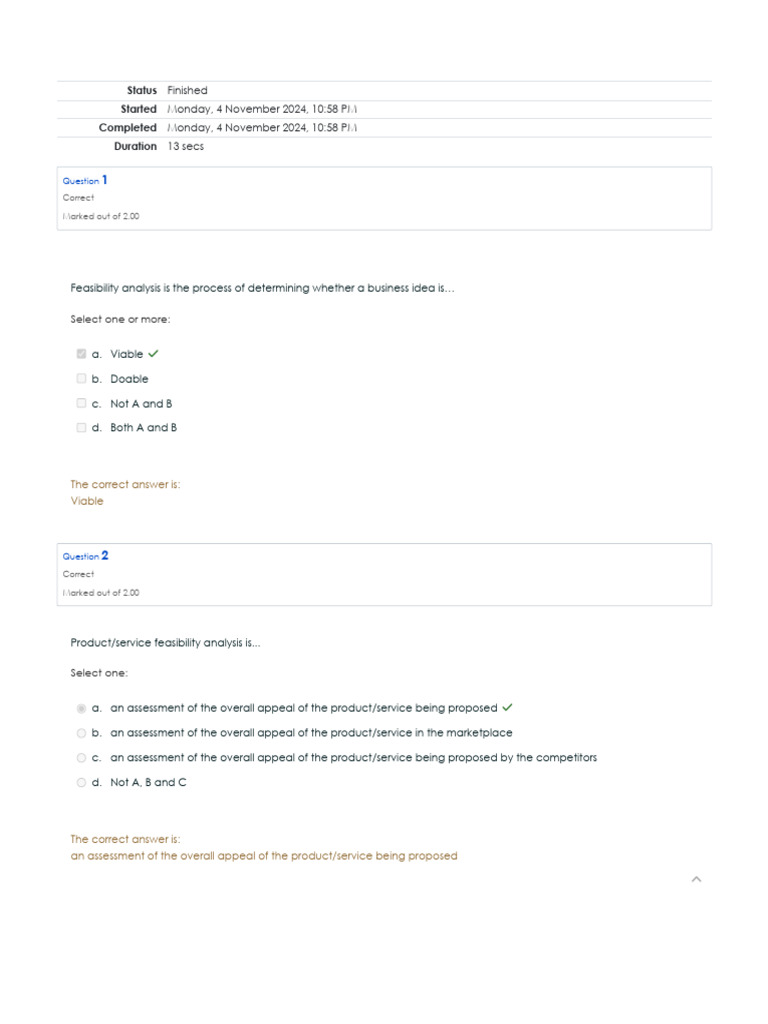 Quiz For Chapter 3 - Attempt Review - BK-LMS | PDF | Business Economics ...