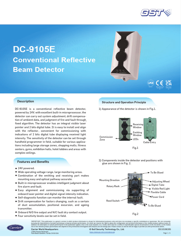 Dc-9105e Beam Detector GST | PDF | Screw | Vacuum Tube