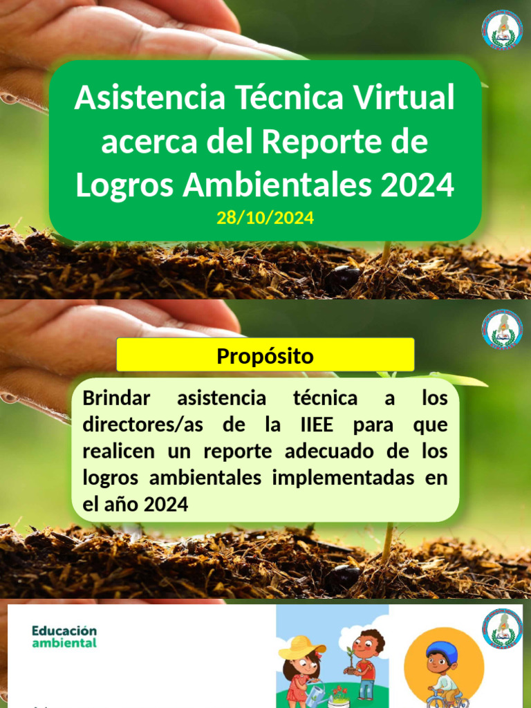 At Reporte de Logros Ambientales 28-10-2024 | PDF | Desnutrición ...