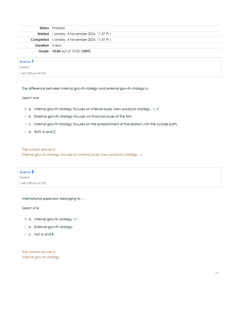Growth Strategy - Attempt Review - BK-LMS | PDF | Finance & Money Management