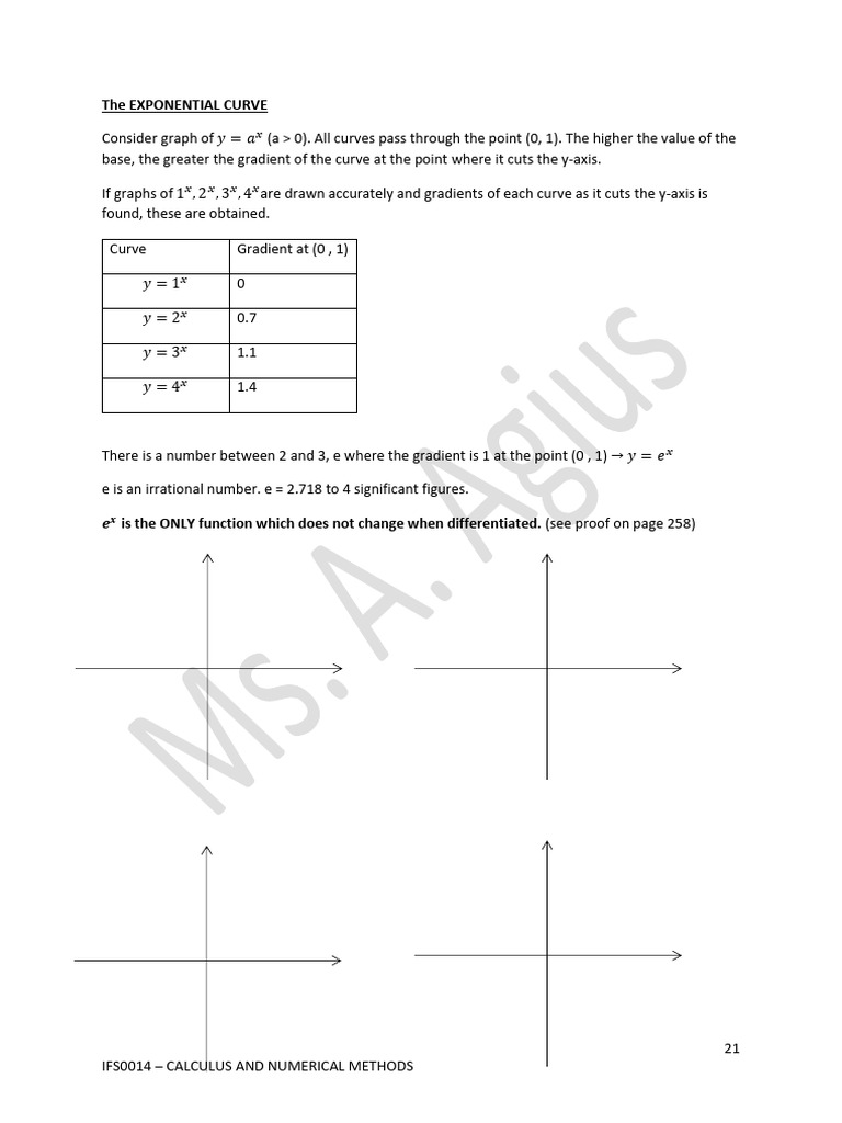 Topic3 - ExpLogDifferentiation | PDF | Complex Analysis | Mathematical Concepts