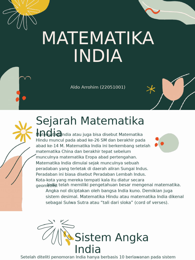 Sejarah dan Sistem Angka India | PDF | Sejarah | Klasik