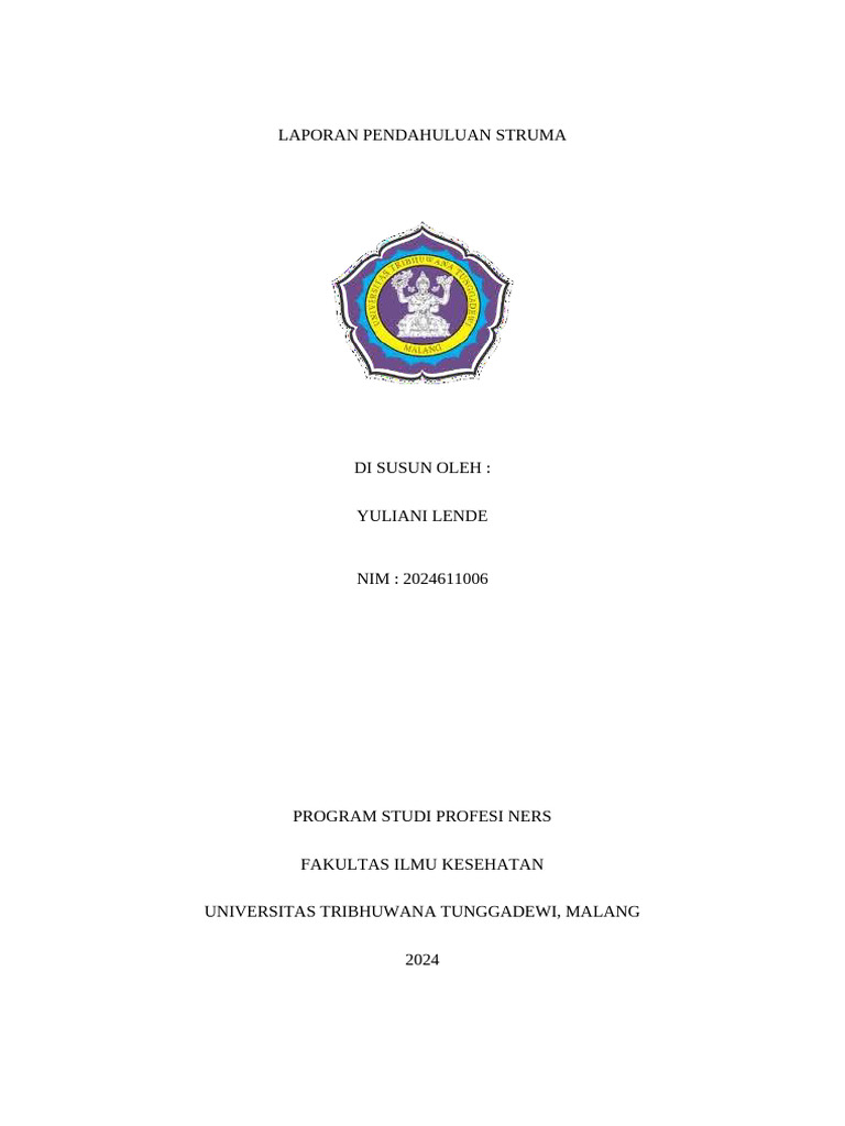 LAPORAN - PENDAHULUAN - SNNT - Galunggung Yani | PDF