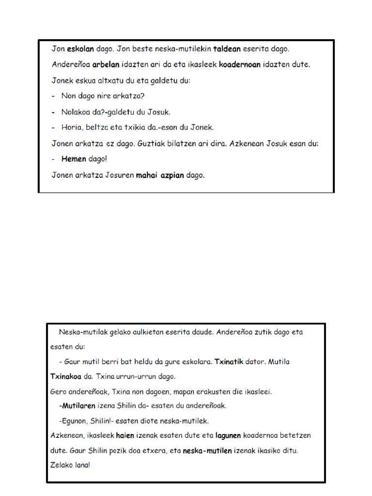 Aho Adierazpena Eta Ulermena | PDF