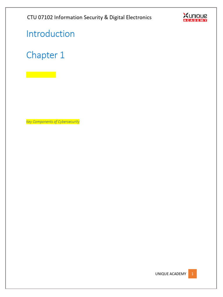 CTU 07102 Module 1 Latest Notes by Rajnish | PDF | Security | Computer ...