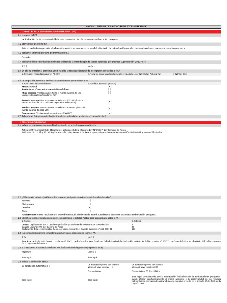 Análisis de Autorización de Embarcaciones Pesqueras | PDF | Pesquería ...