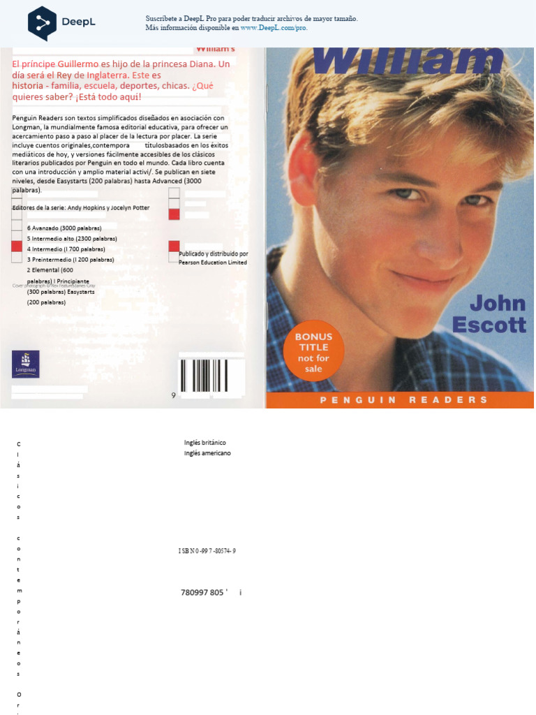 Prince William - Penguin Readers Es | PDF | Diana