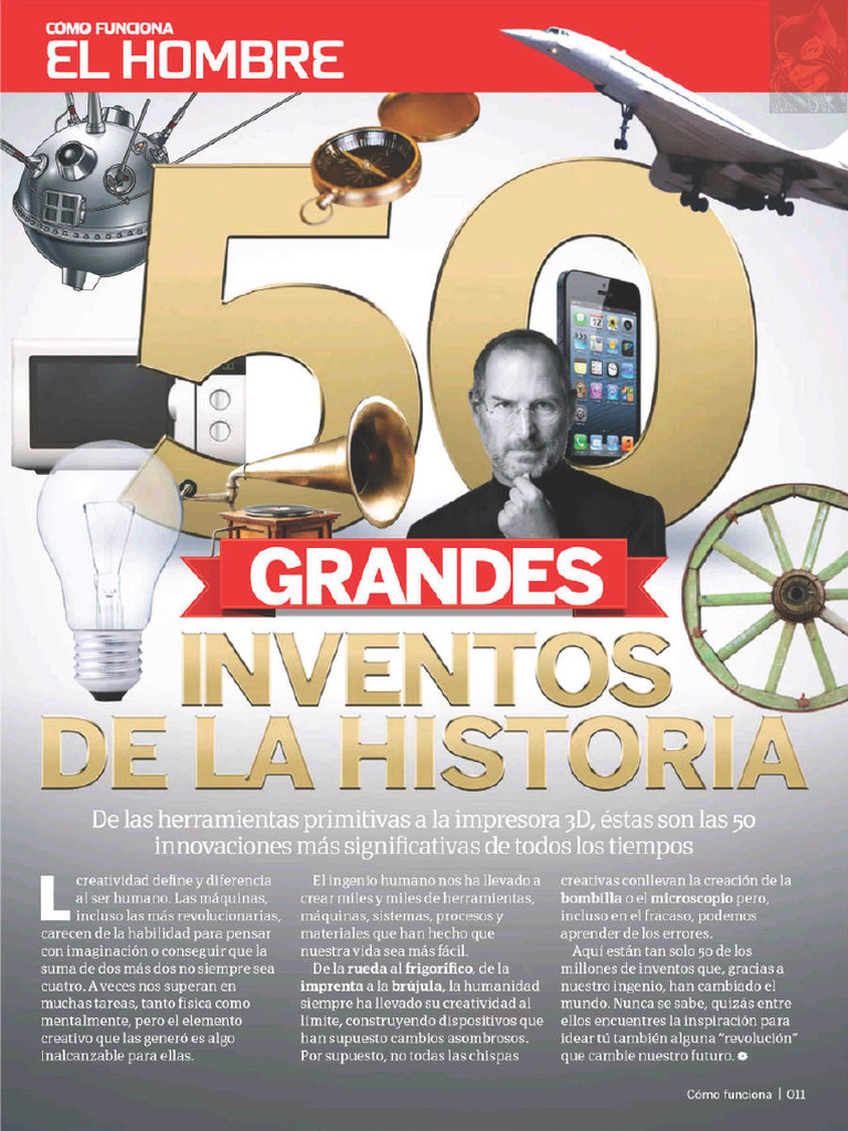 50 Grandes Inventos de La Historia - Cómo Funciona | PDF