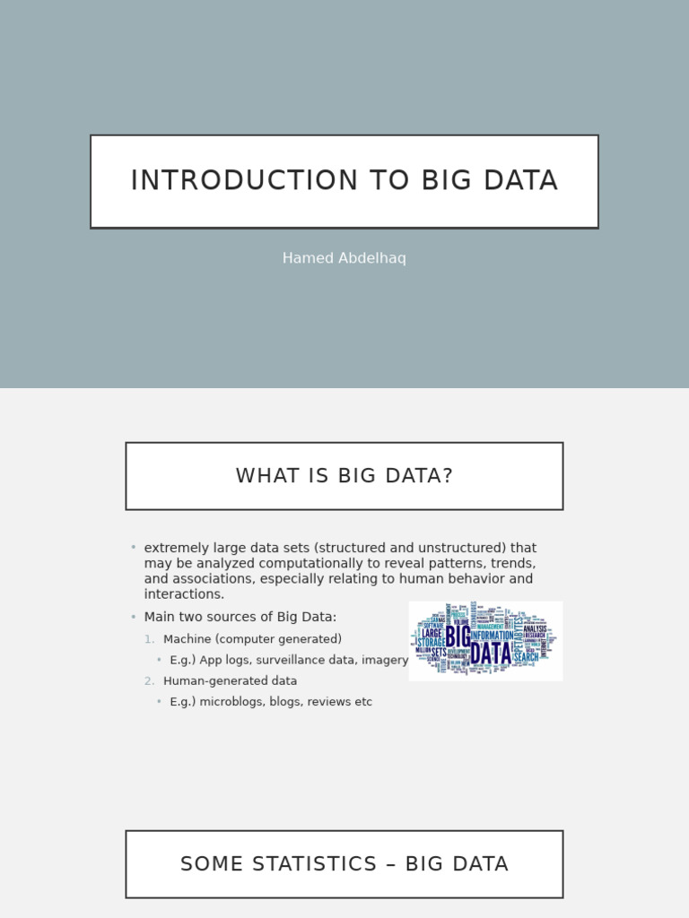 Introduction To Big Data | PDF | Big Data | Data