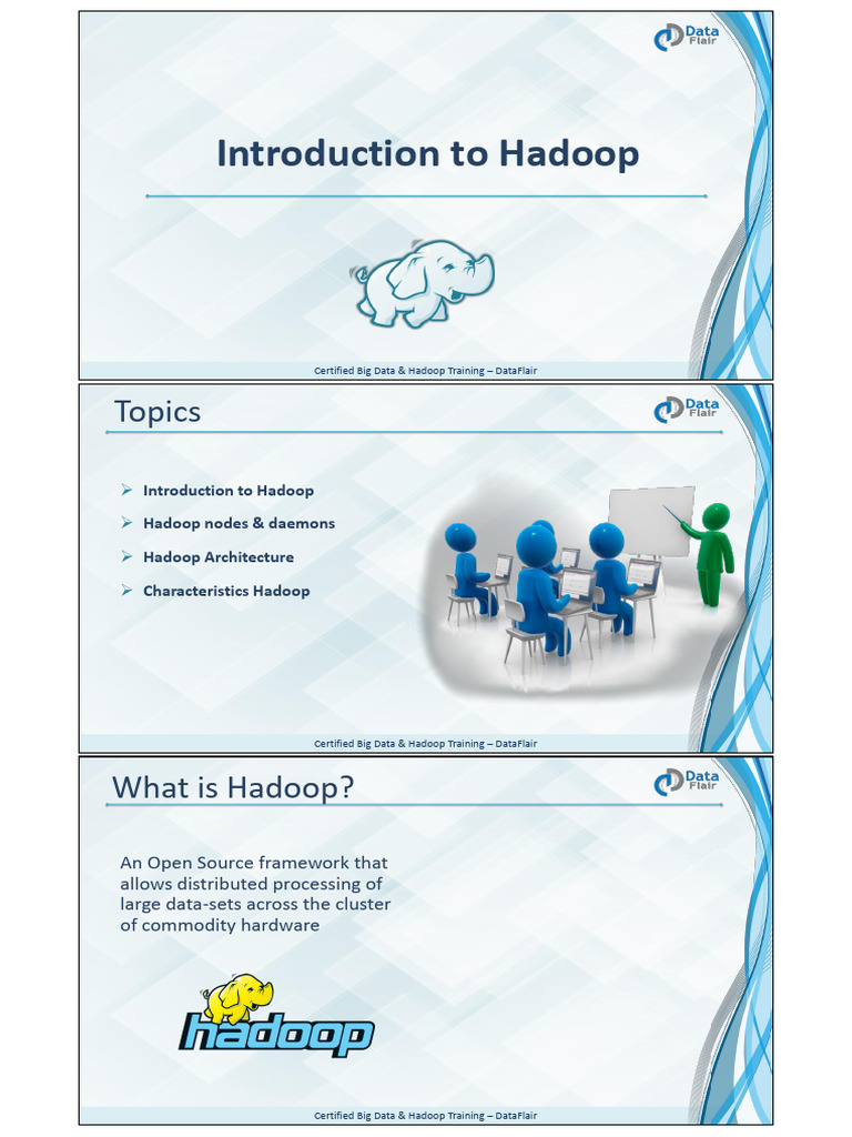 Introduction To Hadoop Pdf Apache Hadoop Computer Cluster 