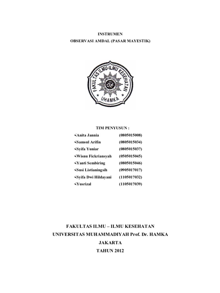 Kuesioner Proses Amdal | PDF