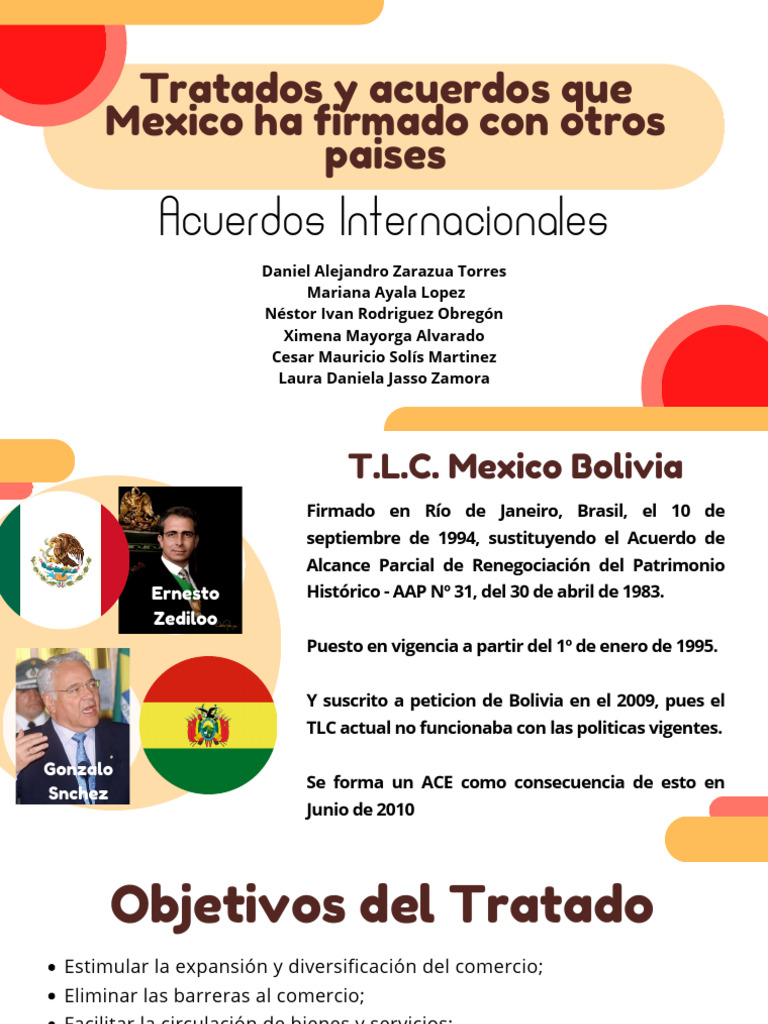 Tratados y Acuerdos Que Mexico Ha Firmado Con Otros Paises PDF | PDF | Tratado de Libre Comercio ...