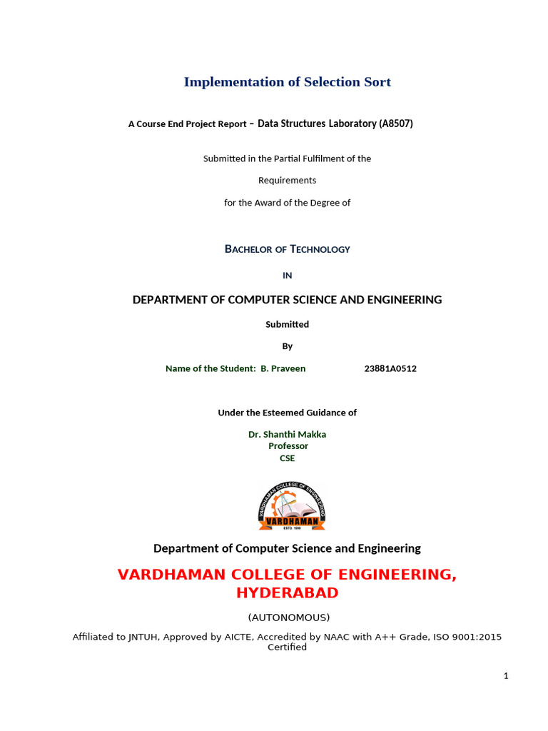 DSS Course End Project - Template | PDF | Computer Science | Software ...