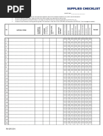 Medication Storage Inspection Checklist | PDF