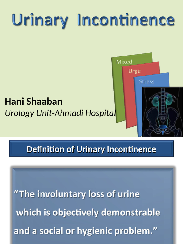 Urinary Incontinence | PDF | Urinary Incontinence | Genitourinary System