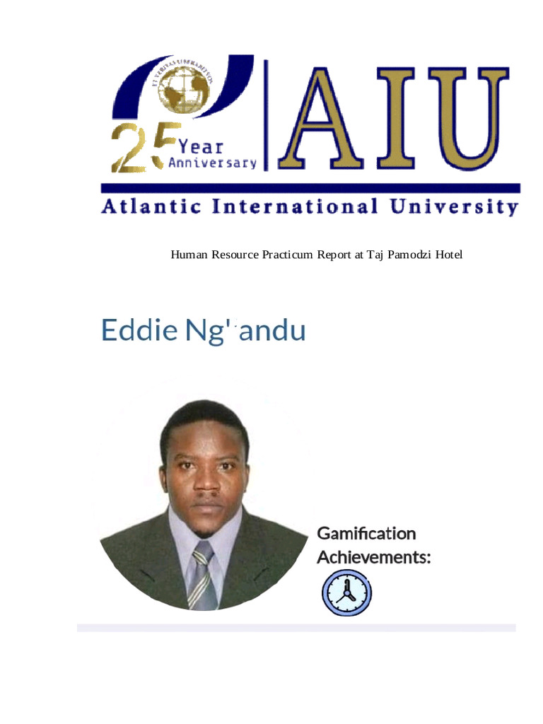 Human Resource Practicum Report | PDF | Employment | Human Resources