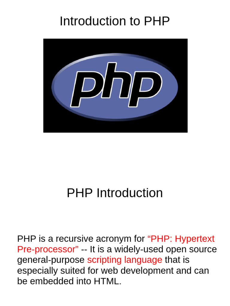 PHP Basics: Introduction and Features | PDF | Http Cookie | Php