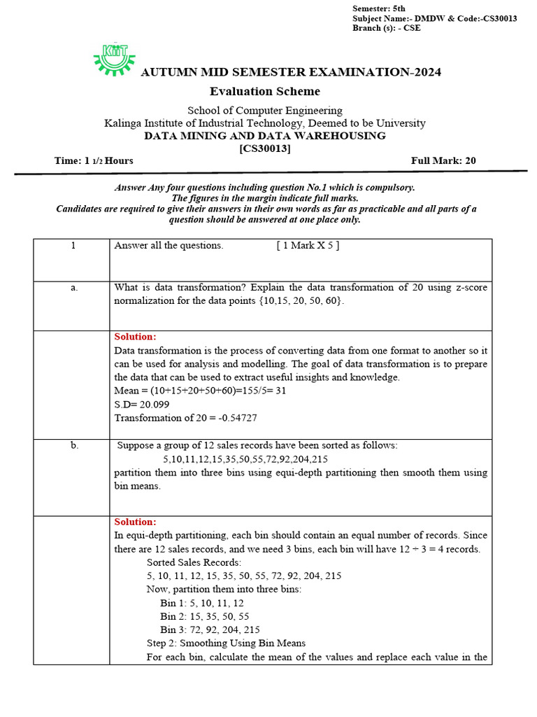 CS-30013 (DMDW) - CS Mid Sept 2024 | PDF | Data Warehouse | Variance