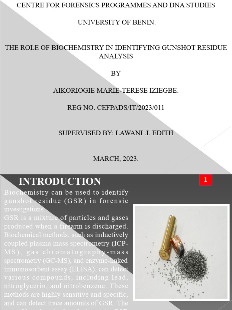 GSR Seminar Latest Edited | PDF | Laboratory Techniques | Scientific Method